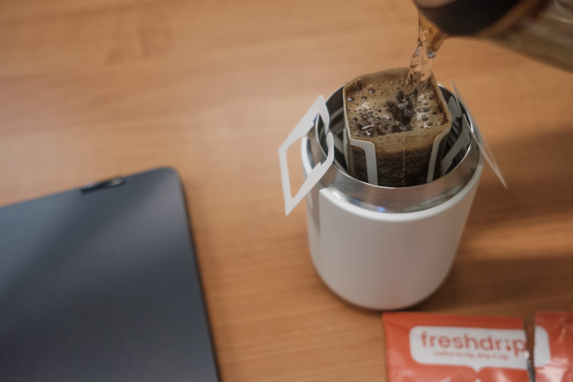 Fellow Carter - testing the insulated mug - Blog Coffeeesk.com